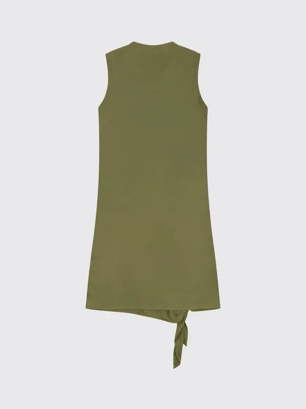 JW Anderson Sleeveless Cotton Mini Dress With Knot Detail
