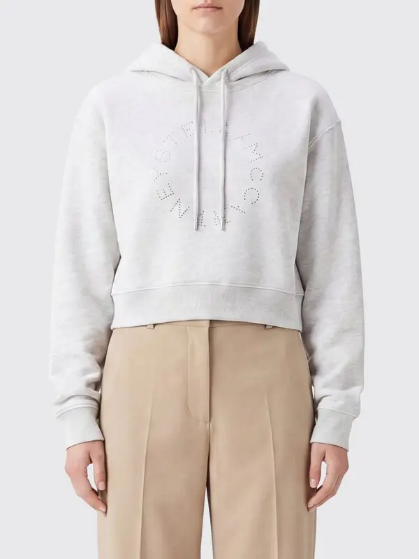 Stella McCartney Cotton Hoodie With Tone-on-tone Logo