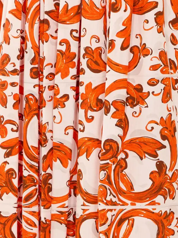 Dolce & Gabbana Printed Maxi Dress - Orange