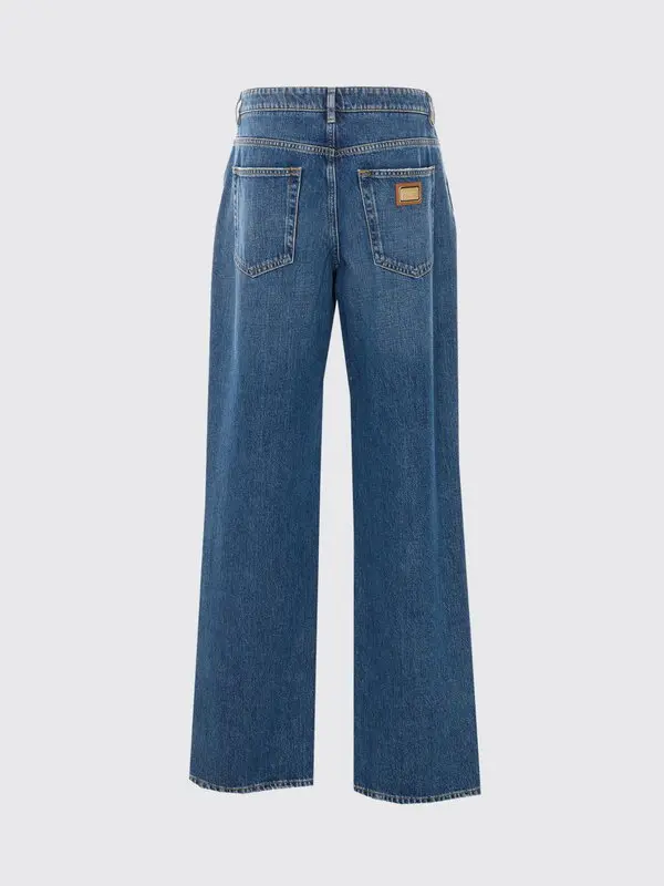 Dolce & Gabbana Mid-rise Straight-leg Jeans In Stone-washed Denim