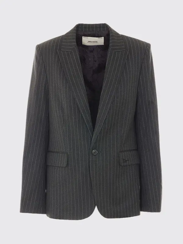 Zadig&Voltaire Pinstriped Single-breasted Blazer With Peak Lapels