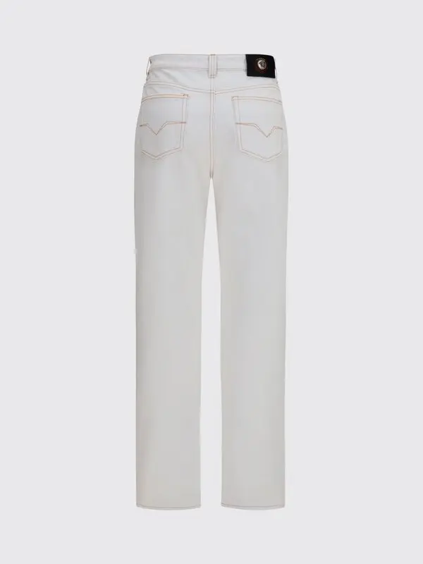 Versace Medusa Logo Mid-rise Straight Leg Jeans