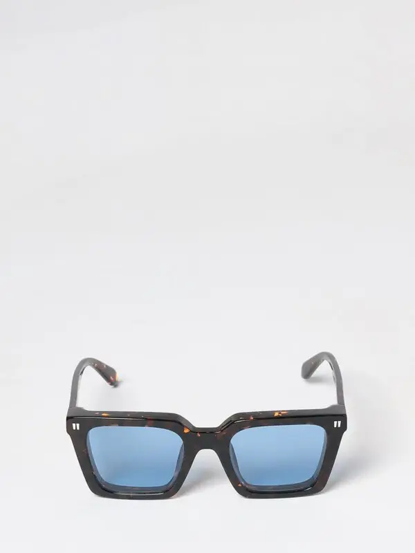 Off-White Rectangular Tortoiseshell Acetate Sunglasses