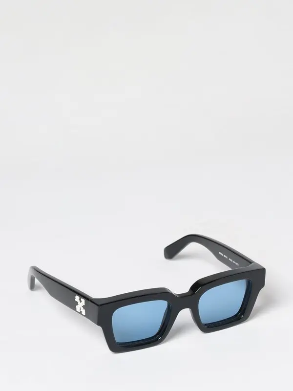 Off-White Virgil Rectangle Acetate Sunglasses With Arrow Logo - Black
