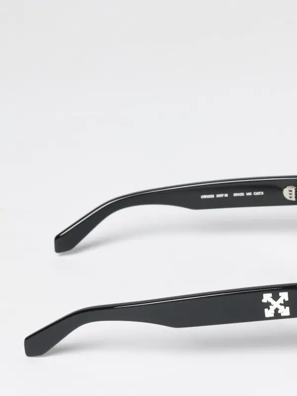 Off-White Virgil Rectangle Acetate Sunglasses With Arrow Logo - Black