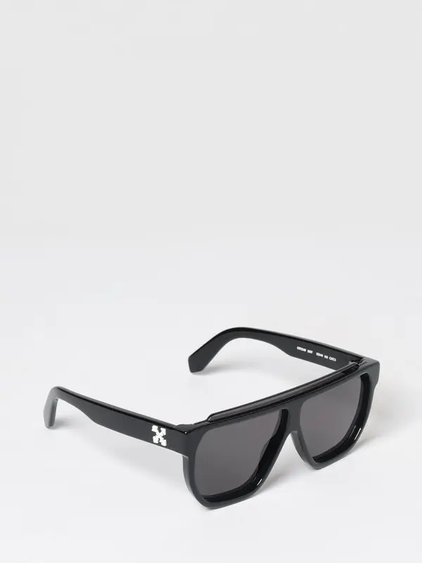 Off-White Aviator Acetate Sunglasses With Arrow Logo - Black