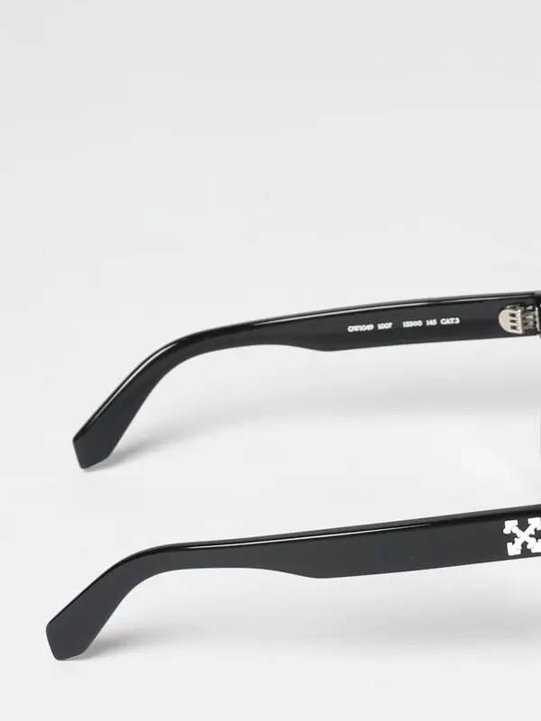 Off-White Aviator Acetate Sunglasses With Arrow Logo - Black