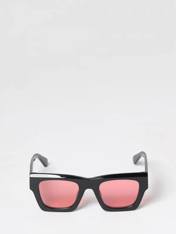 Off-White Rectangular Acetate Sunglasses - Black 1