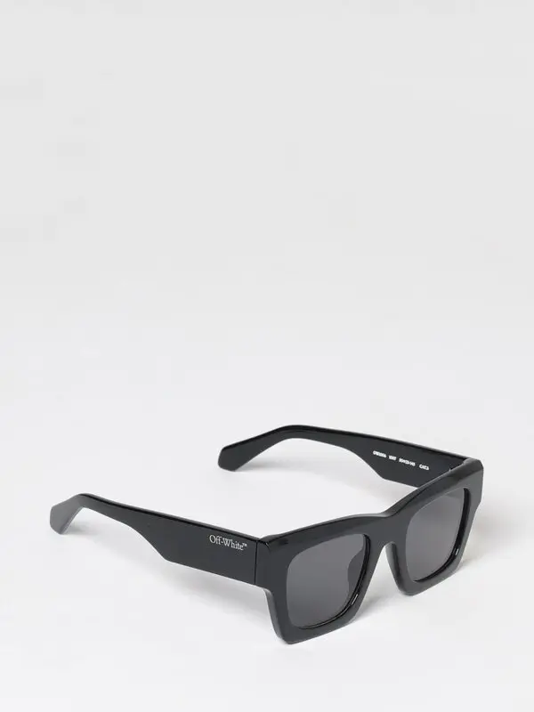 Off-White Rectangular Acetate Sunglasses - Black