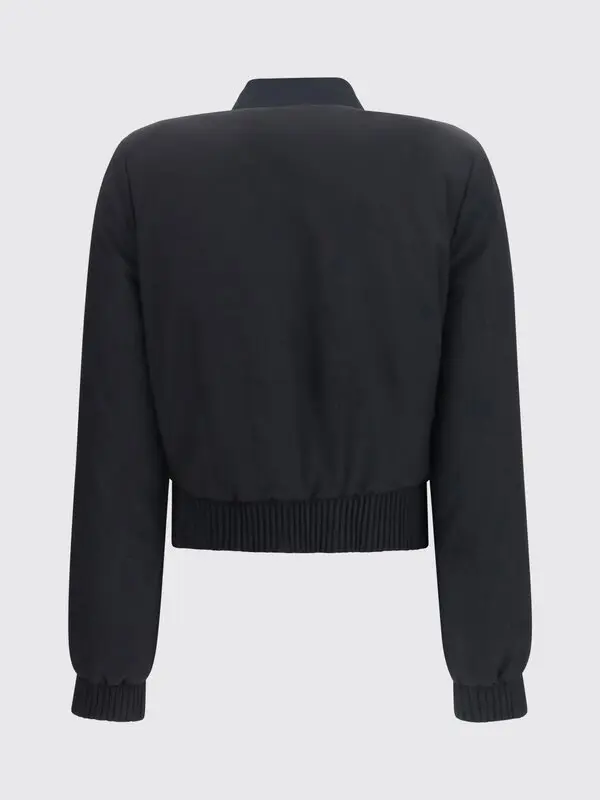 Alexander McQueen Asymmetric Pure Silk Bomber Jacket