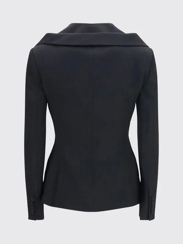 Alexander McQueen Single-breasted Wool Blazer With Notched Lapels - Black
