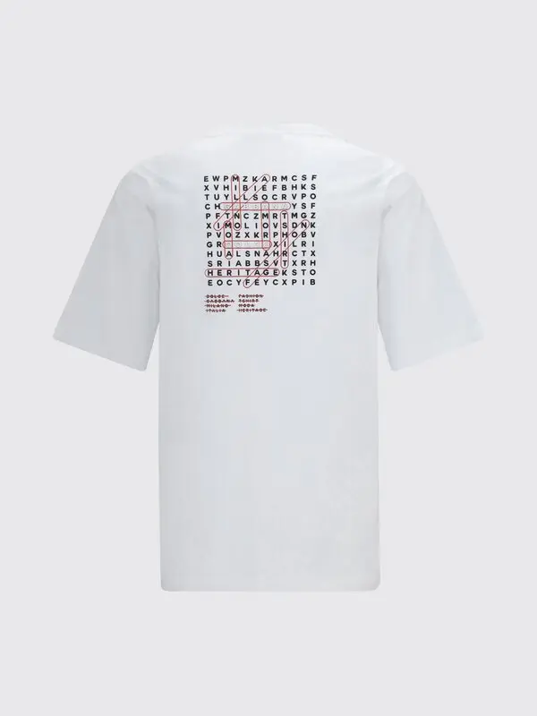 Dolce & Gabbana Cotton Crewneck T-shirt With Contrast Graphic Print