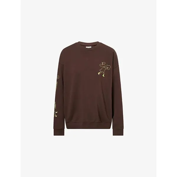 DAMSON MADDER Graphic-print Cotton-jersey Sweatshirt