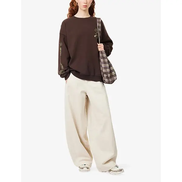 DAMSON MADDER Graphic-print Cotton-jersey Sweatshirt