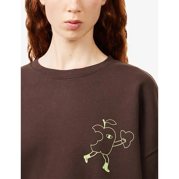 DAMSON MADDER Graphic-print Cotton-jersey Sweatshirt