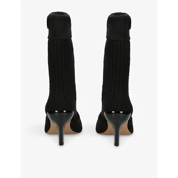 Chloé Suzie Knitted Ankle Boots With Kitten Heel