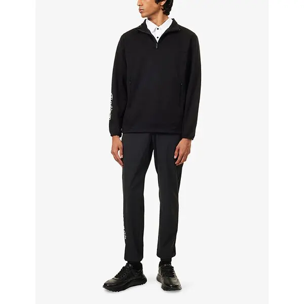MALBON Long-sleeve Quarter-zip Woven Pullover