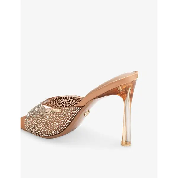 Carvela Isabella Embellished Vinyl Mules