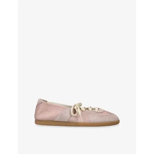 MAISON MARGIELA Replica Suede Lace-up Ballet Flats