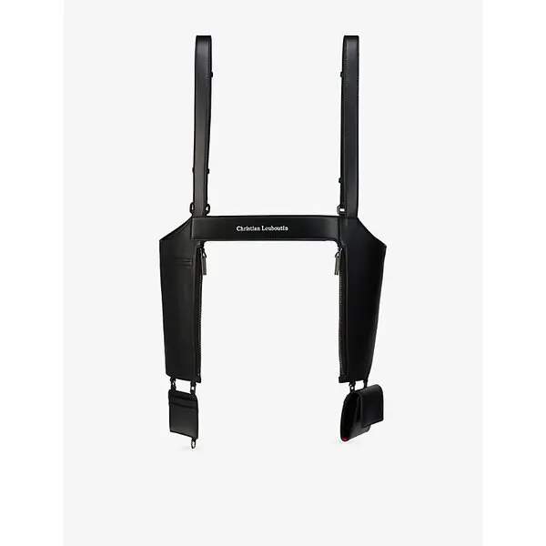 CHRISTIAN LOUBOUTIN Leather Harness Vest - Black