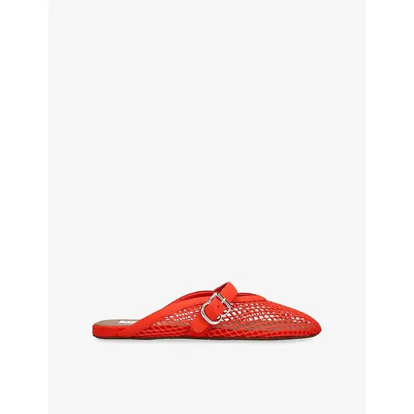Alaïa Mesh And Leather Mules