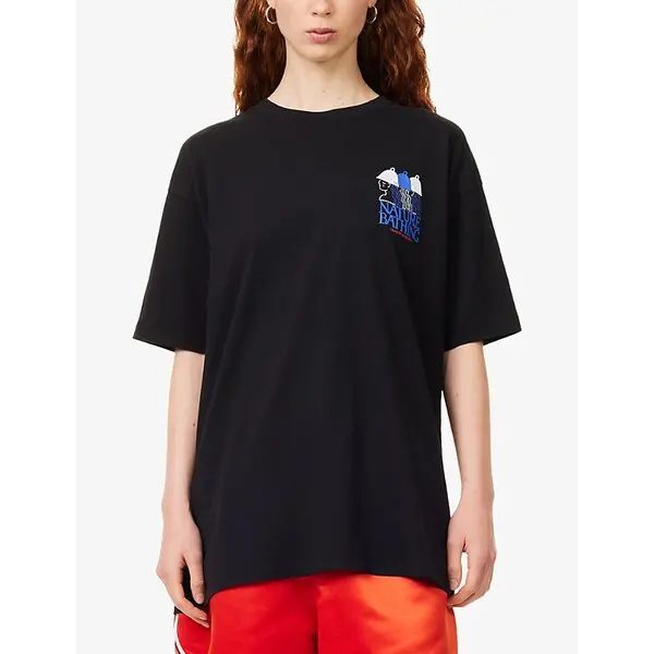 DAMSON MADDER Cotton-jersey T-shirt With Graphic Print