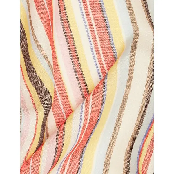 Paul Smith Signature Stripe-pattern Wool And Silk-blend Scarf