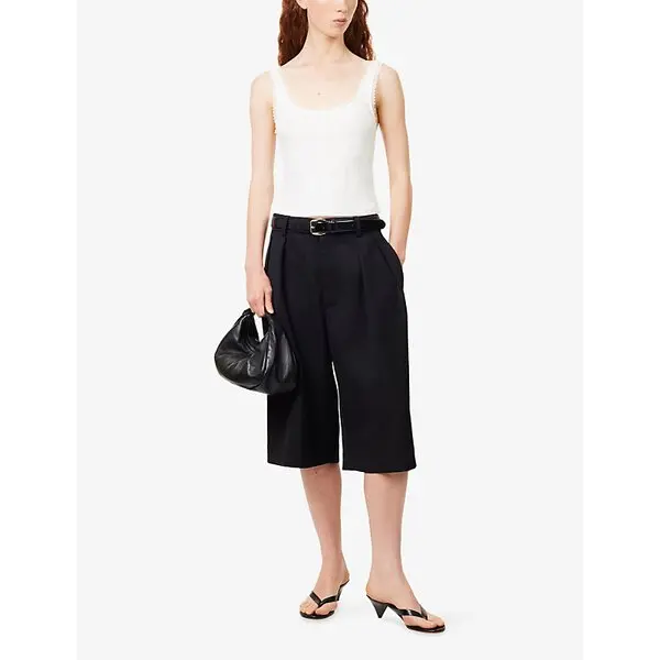 Bec & Bridge Lacie Pointelle Jersey Cotton Tank Top