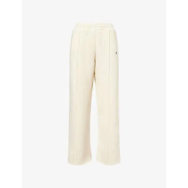 4TH & RECKLESS Fergie Wide-leg Cotton-jersey Jogging Bottoms - Cream