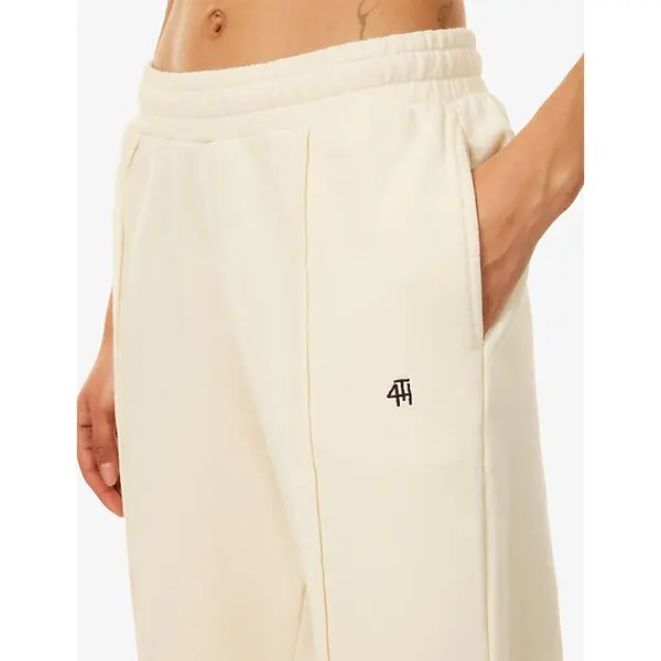 4TH & RECKLESS Fergie Wide-leg Cotton-jersey Jogging Bottoms