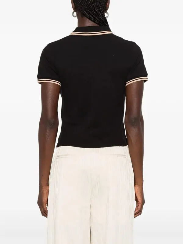 VIVIENNE WESTWOOD Classic Polo Shirt With Orb Embroidery - Black