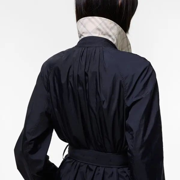 Burberry Long Belted Nylon Tickhill Car Coat