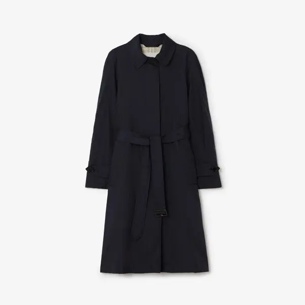 Burberry Long Belted Nylon Car Coat