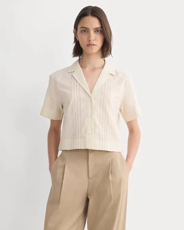 Everlane Cotton Gauze Resort Shirt - Birch