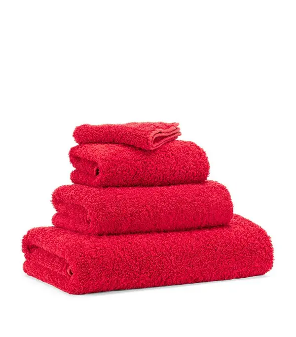 ABYSS & HABIDECOR Egyptian Cotton Super Pile Bath Sheet - Red