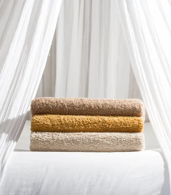 ABYSS & HABIDECOR Egyptian Cotton Super Pile Bath Sheet - Yellow