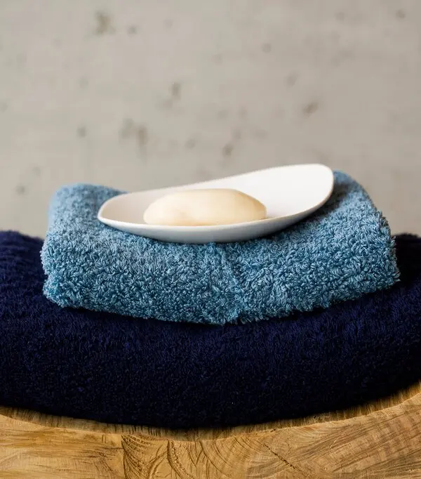 ABYSS & HABIDECOR Egyptian Cotton Super Pile Hand Towel - Blue