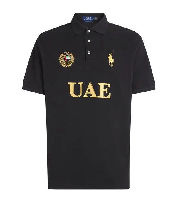 Polo Ralph Lauren Cotton Uae Polo Shirt - Black
