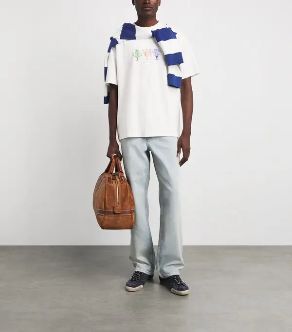 Drole De Monsieur Cotton Signature T-shirt With Chalice Print