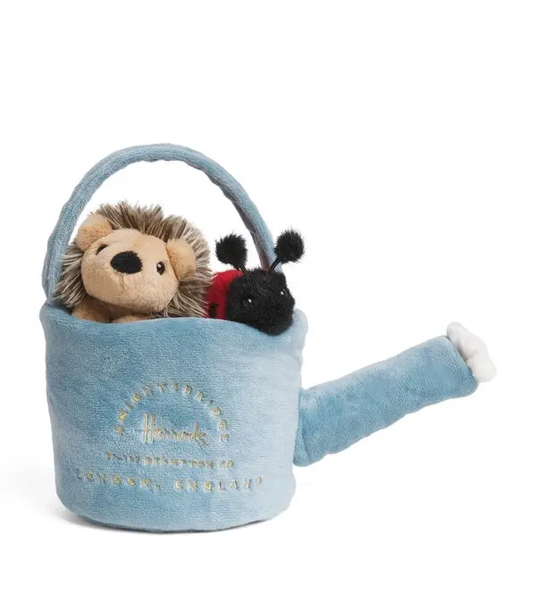 Harrods Hedgehog Watering Can Plush - Blue