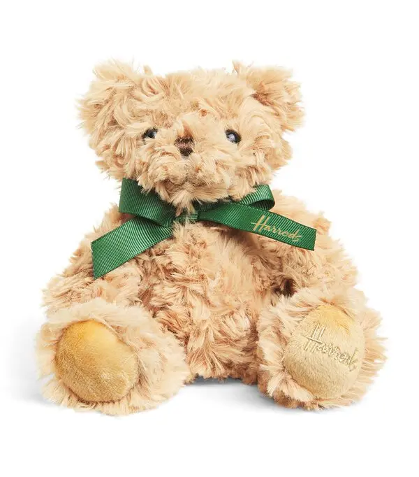Harrods Small Curly Henry Bear - Neutral