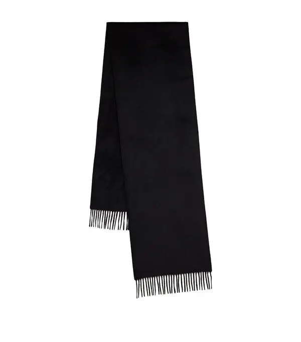 Mulberry Small Merino Wool Scarf - Black