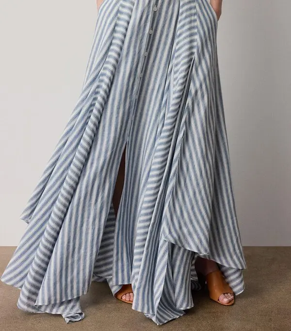 Ralph Lauren Linen Shamus Maxi Skirt