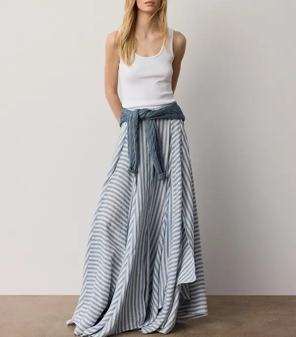 Ralph Lauren Linen Shamus Maxi Skirt