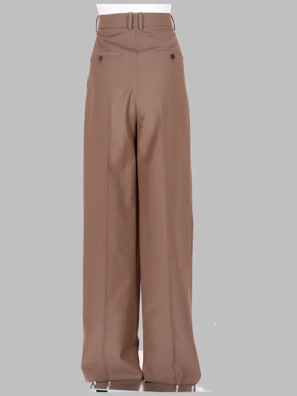 Saint Laurent Wool And Silk Tailored Trousers