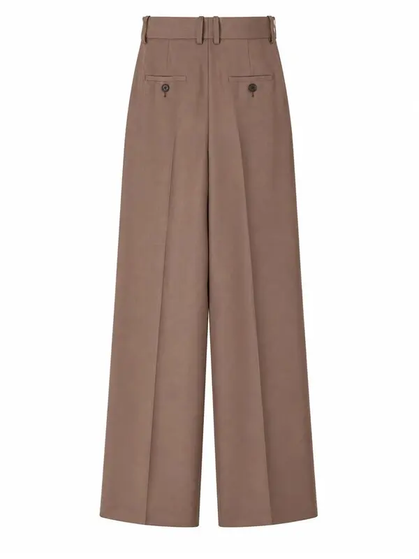 Saint Laurent Wool And Silk Tailored Trousers