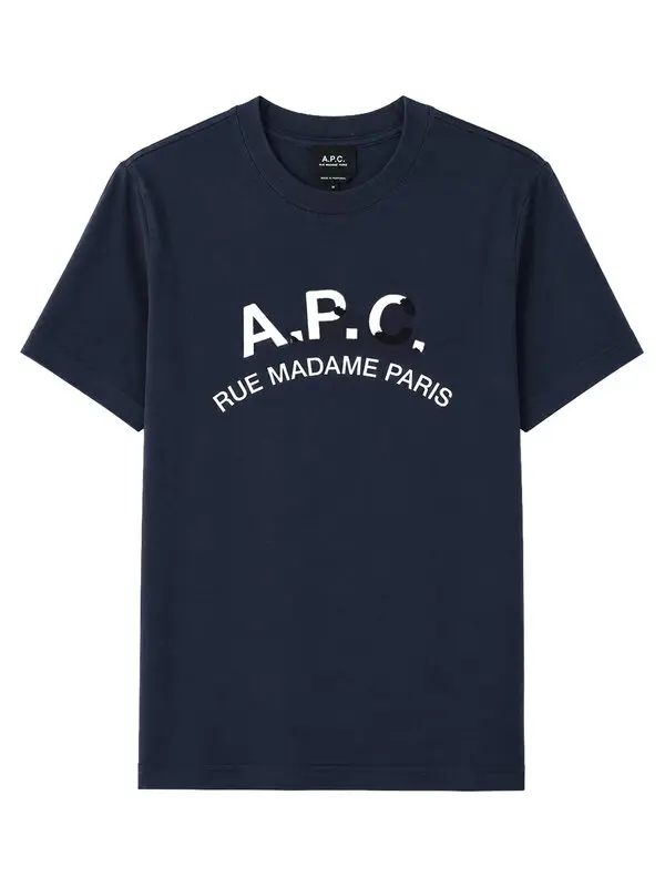 A.p.c. T-shirt Con Logo - Blue
