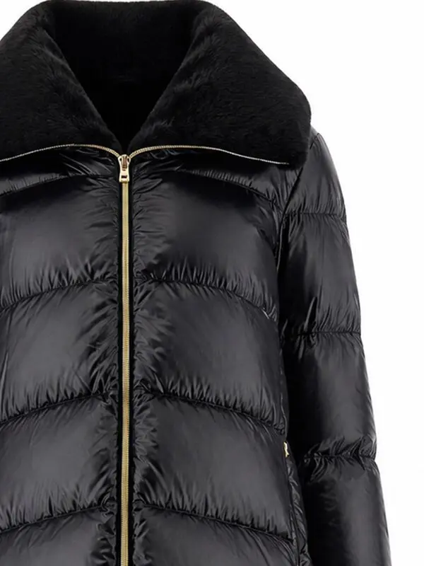 Herno Piumino A-shape Quilted Down Jacket - Black