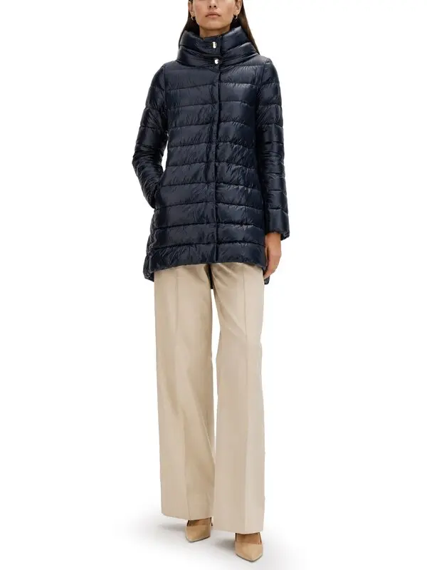 Herno A-shape Amelia Puffer Coat - Blue