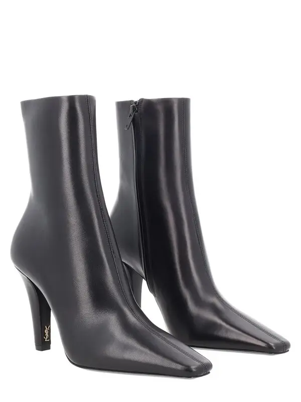 Saint Laurent Stivale "jill" In Pelle